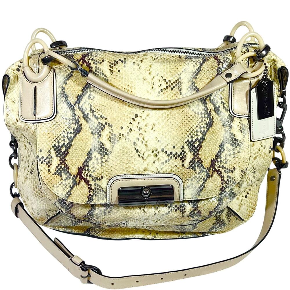 Coach Kristin Python Snakeskin Tote Satchel Shoulder … - Gem